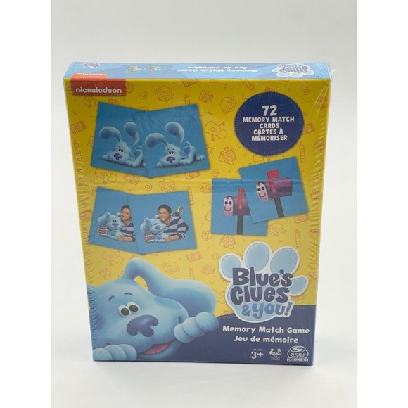 Spin Master Games | Toys | Blues Clues You Memory Match Game 72 Cards ...